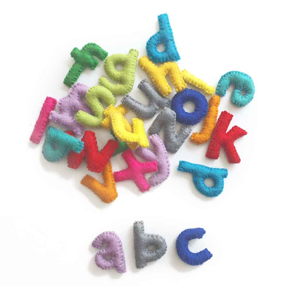 Lower Case Alphabets Toy. ABC Toy. Educational. A to Z. Felt letters M ...